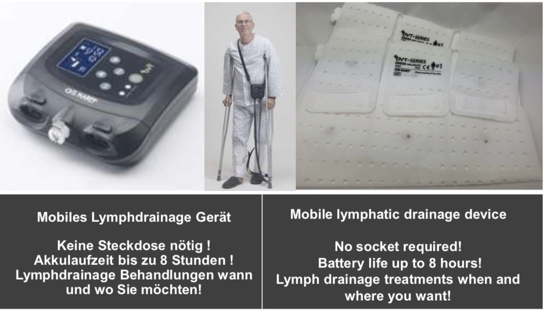 Mobiles Lymphdrainage Gerät DVT Pro - Lymphdrainage Geräte